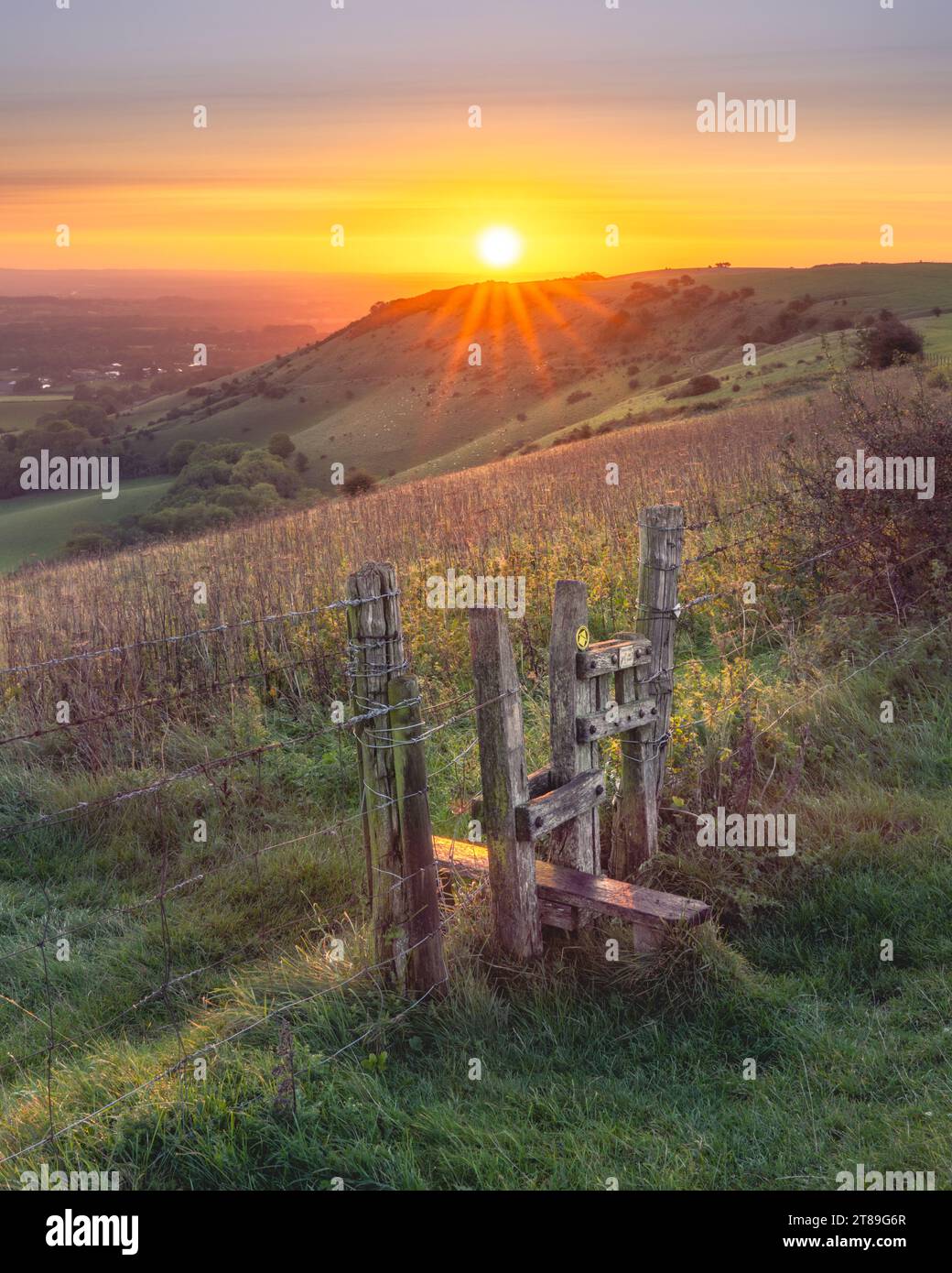 Ditchling beacon sunrise hi-res stock photography and images - Alamy