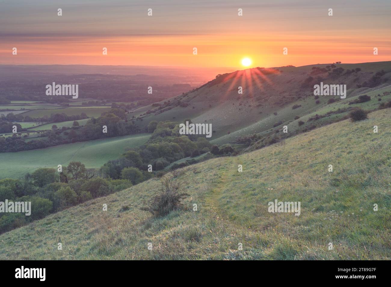 Ditchling beacon sunrise hi-res stock photography and images - Alamy