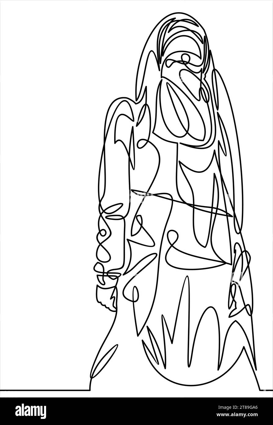 Muslim man linear icon hi-res stock photography and images - Alamy