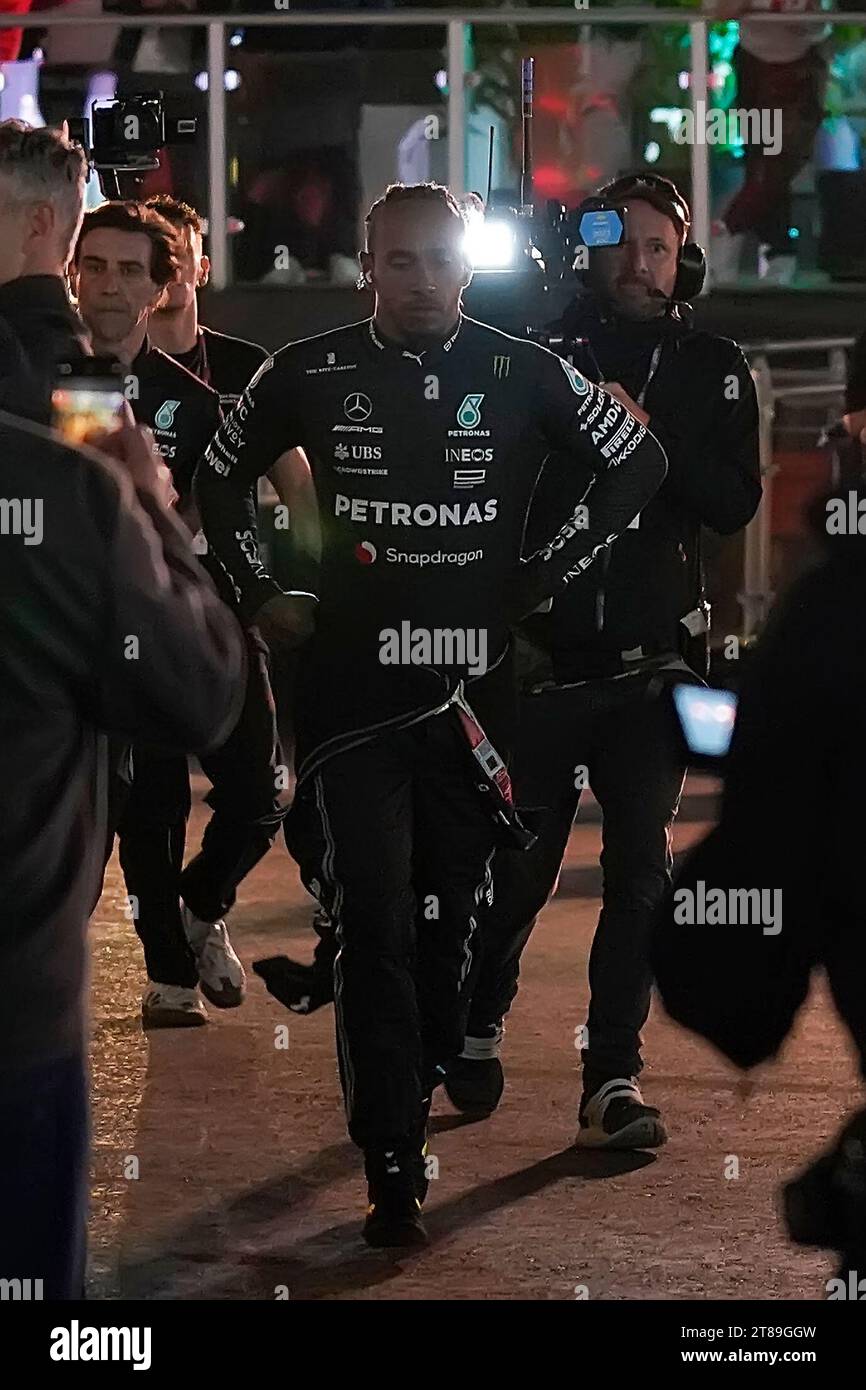 Las Vegas, Nevada, USA. 17th Nov, 2023. Nov. 17, 2023: Lewis Hamilton ...