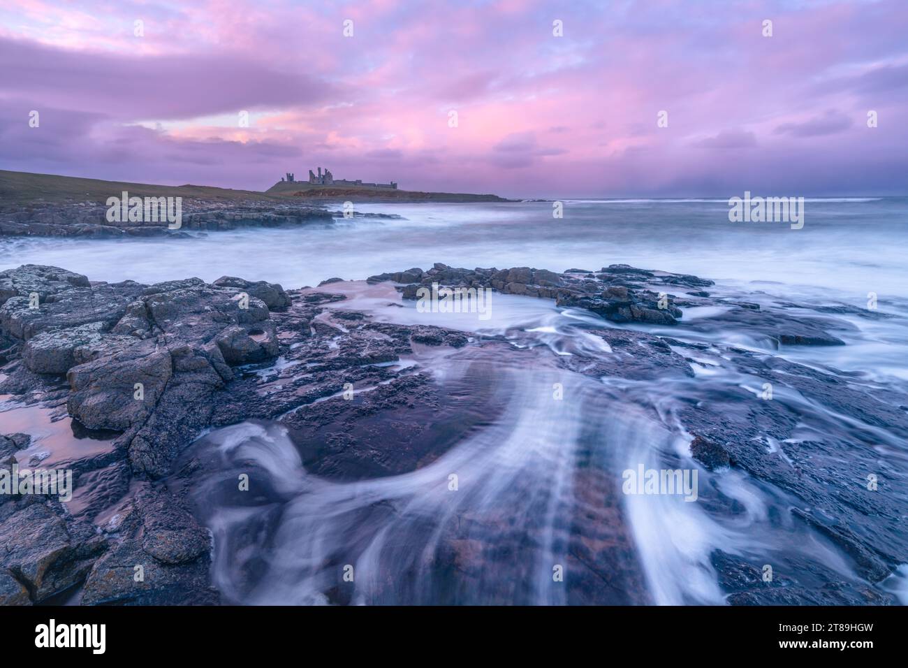 Northumberland castle sunset hi-res stock photography and images - Alamy