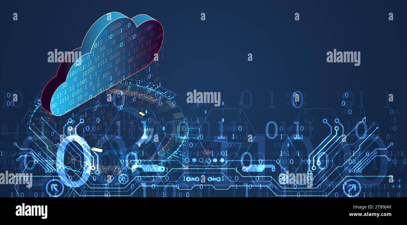 Cloud computing concept.Abstract connection technology background. Hand ...