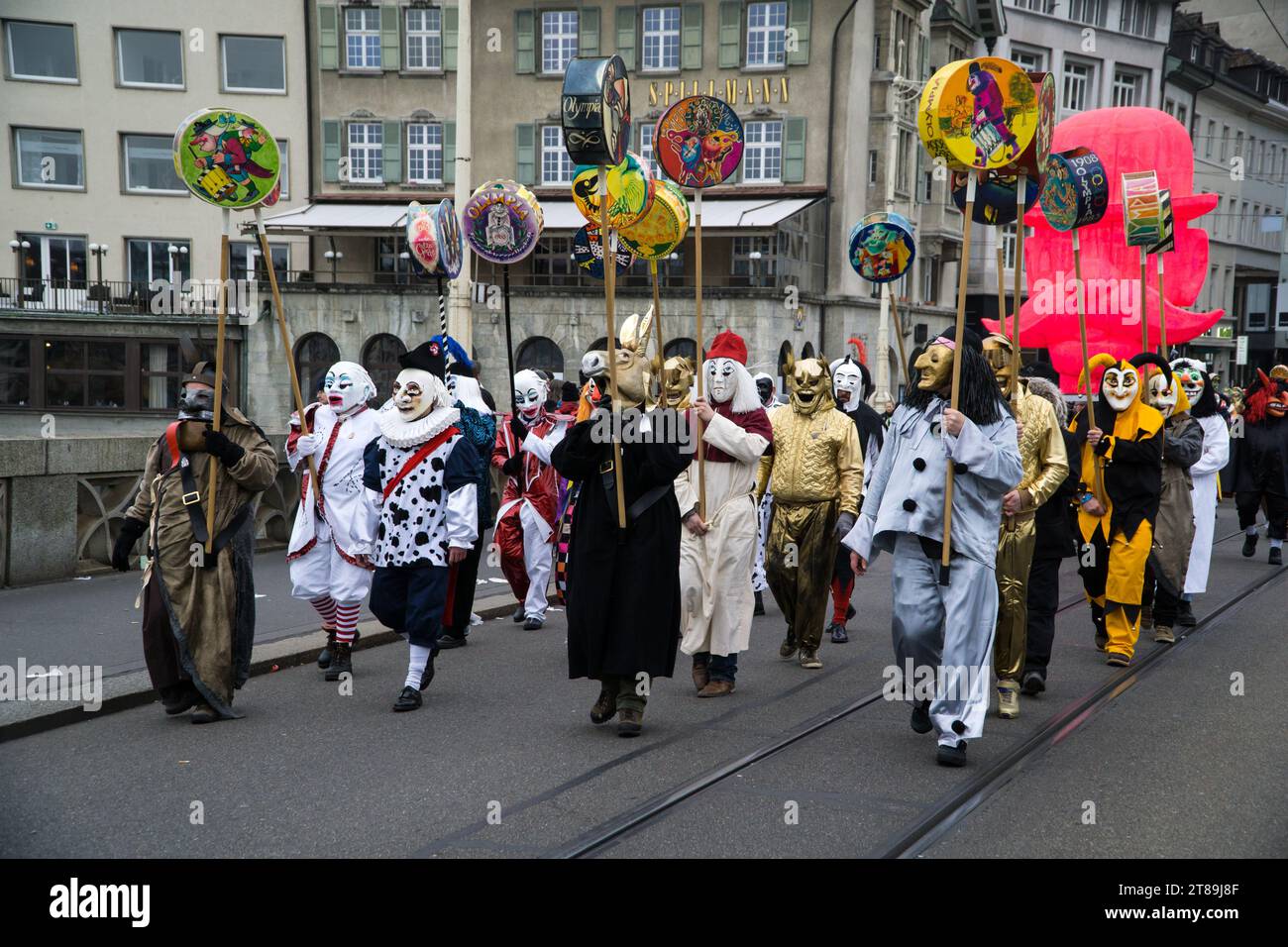 Switzerland carnival basel trumpet hi-res stock photography and images ...