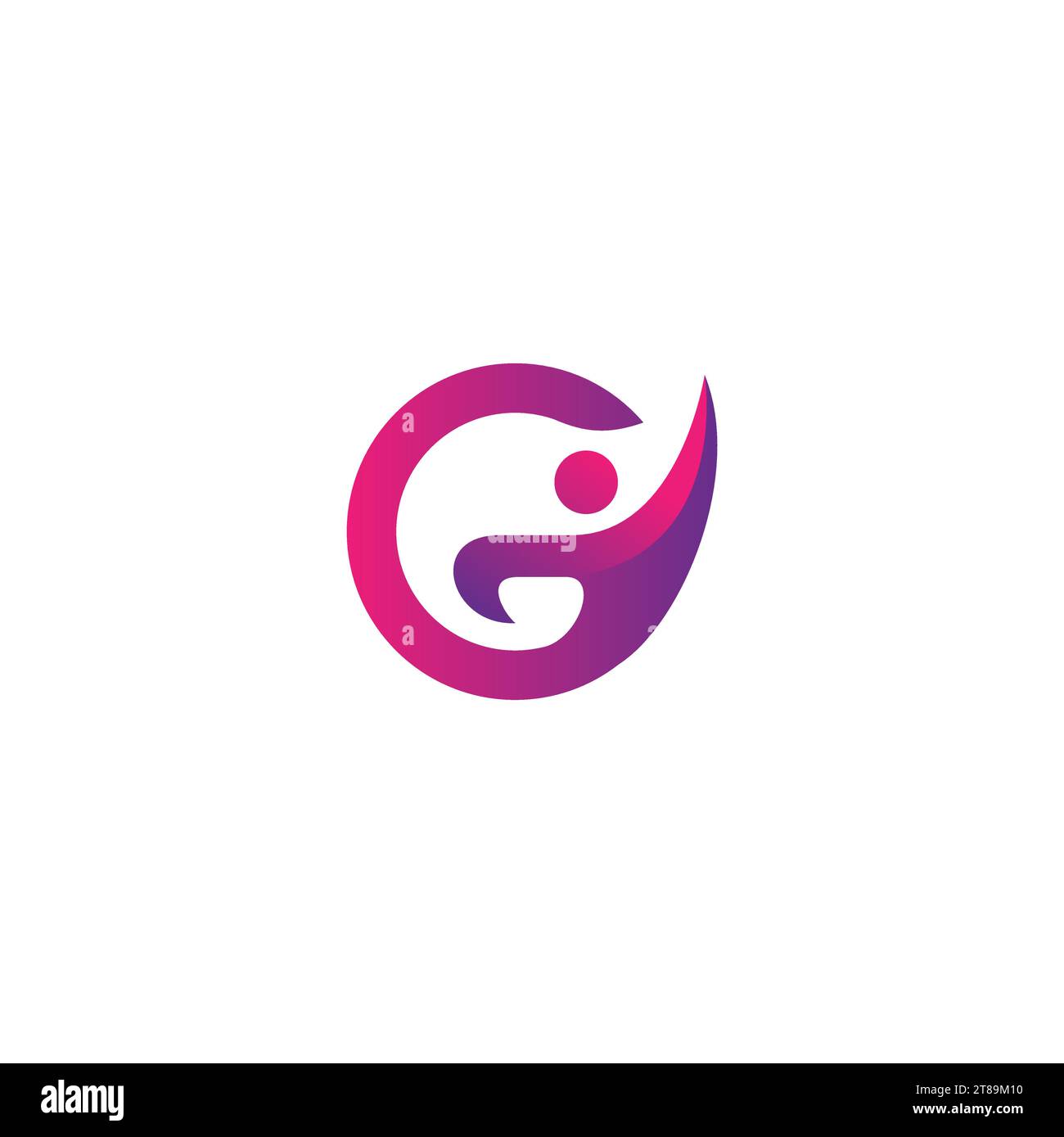 G People Spirit Logo Simple Design Stock Vector Image & Art - Alamy