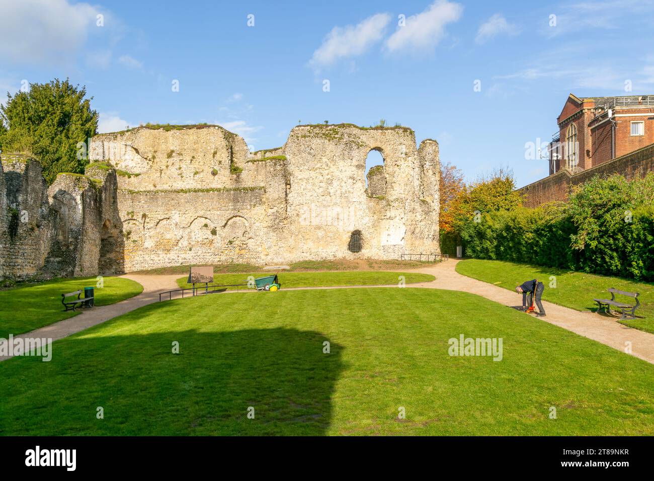 Abbey ruins, Reading, Berkshire, England, UK Stock Photo - Alamy