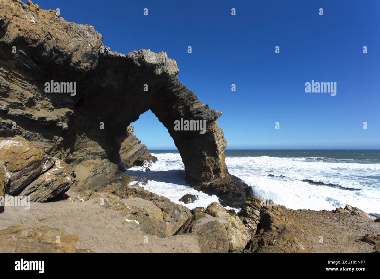A view of Bogenfels arch at Luderitz, Namibia Stock Photo - Alamy