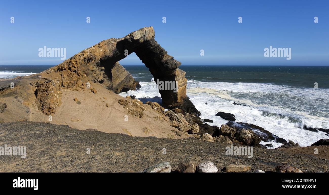 A view of Bogenfels arch at Luderitz, Namibia Stock Photo - Alamy
