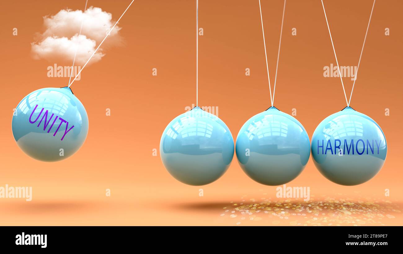 Unity leads to harmony cause and effect relation between them hi-res ...