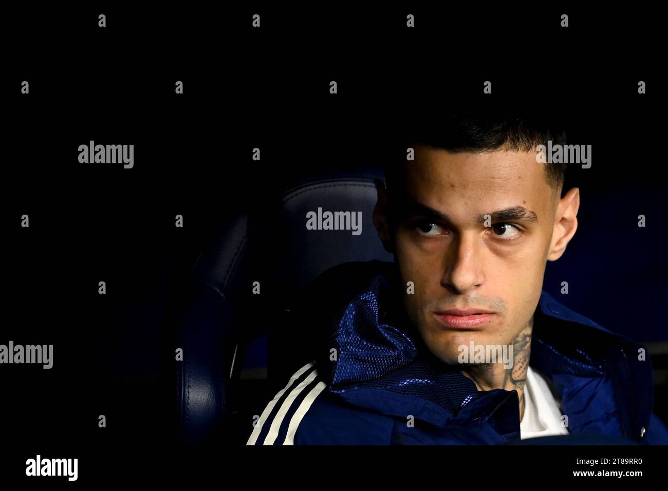 Gianluca Scamacca of Italy looks on during the Euro 2024 Qualifiers ...