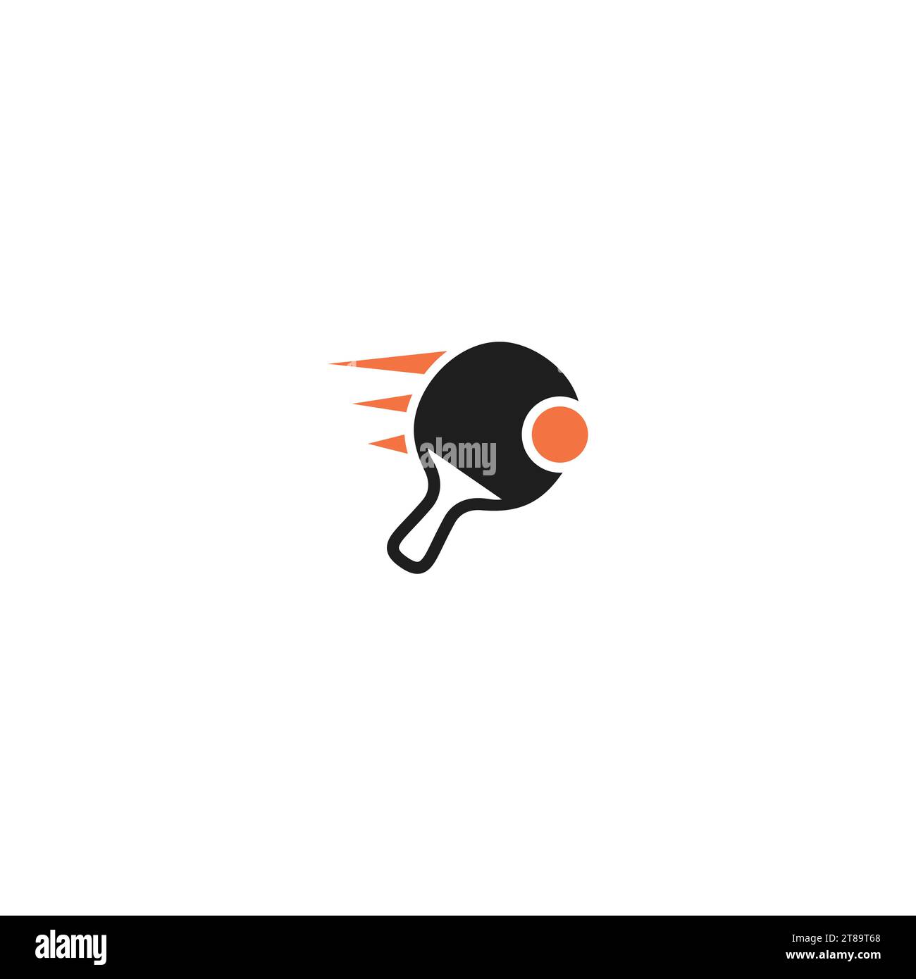 fast ping pong logo design on isolated background, table tennis logo ...