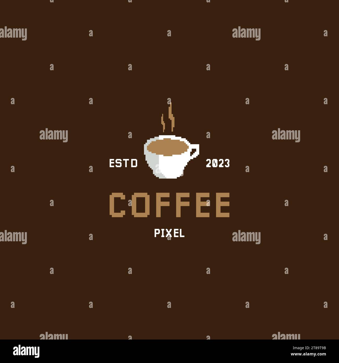 Coffee pixel hi-res stock photography and images - Alamy