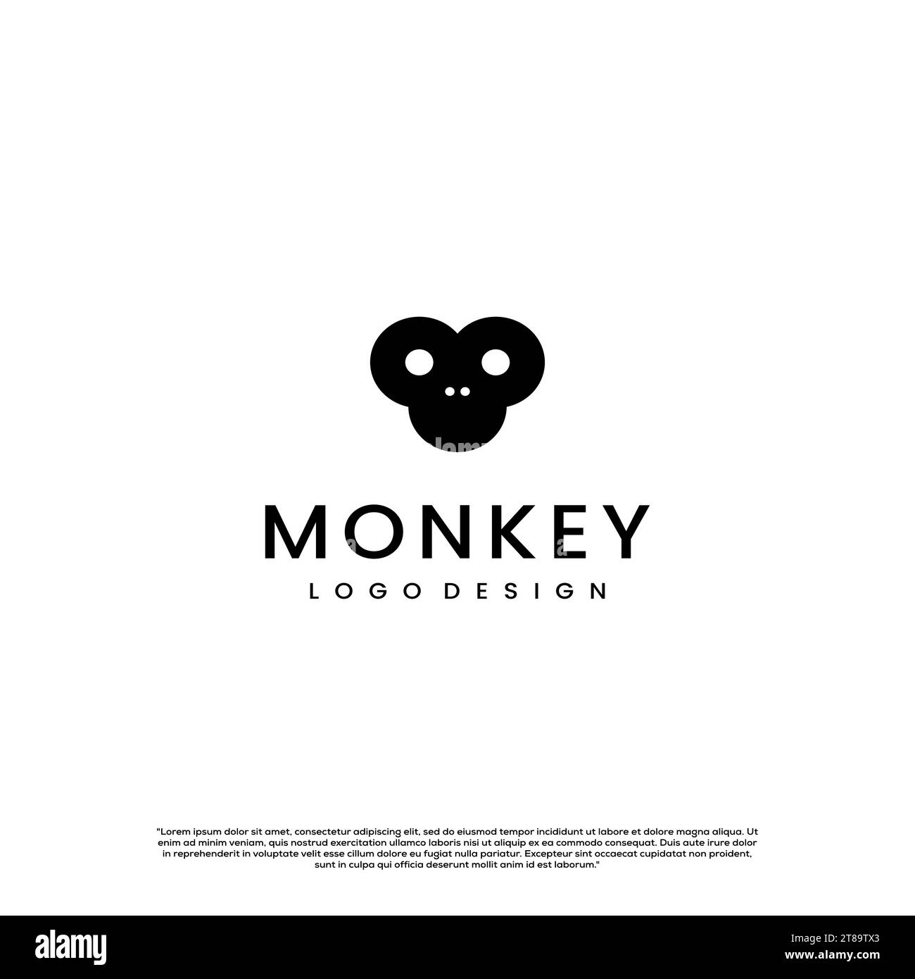Monkeys silhouette vector Stock Vector Images - Alamy