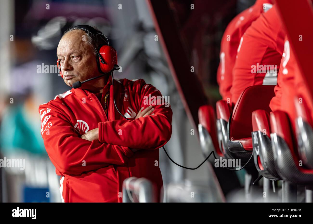 Las Vegas, Nevada - November 18th, 2023: Scuderia Ferrari team boss ...