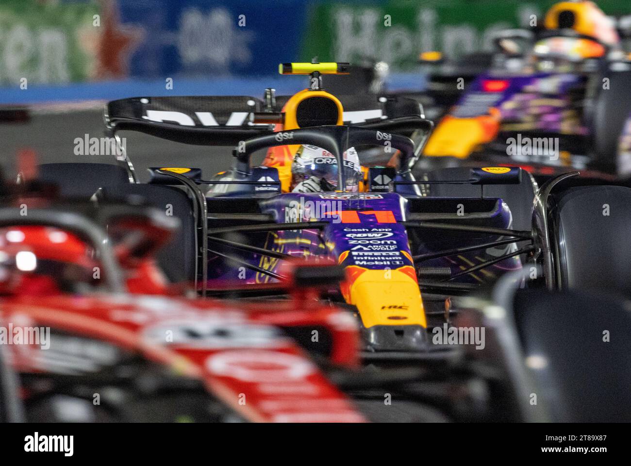 Las Vegas, Nevada - November 18th, 2023: Sergio Perez, driver of the #11 Oracle Red Bull Racing ...