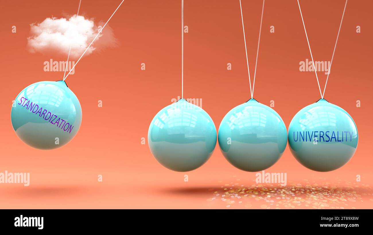 Standardization leads to universality cause and effect relation between ...