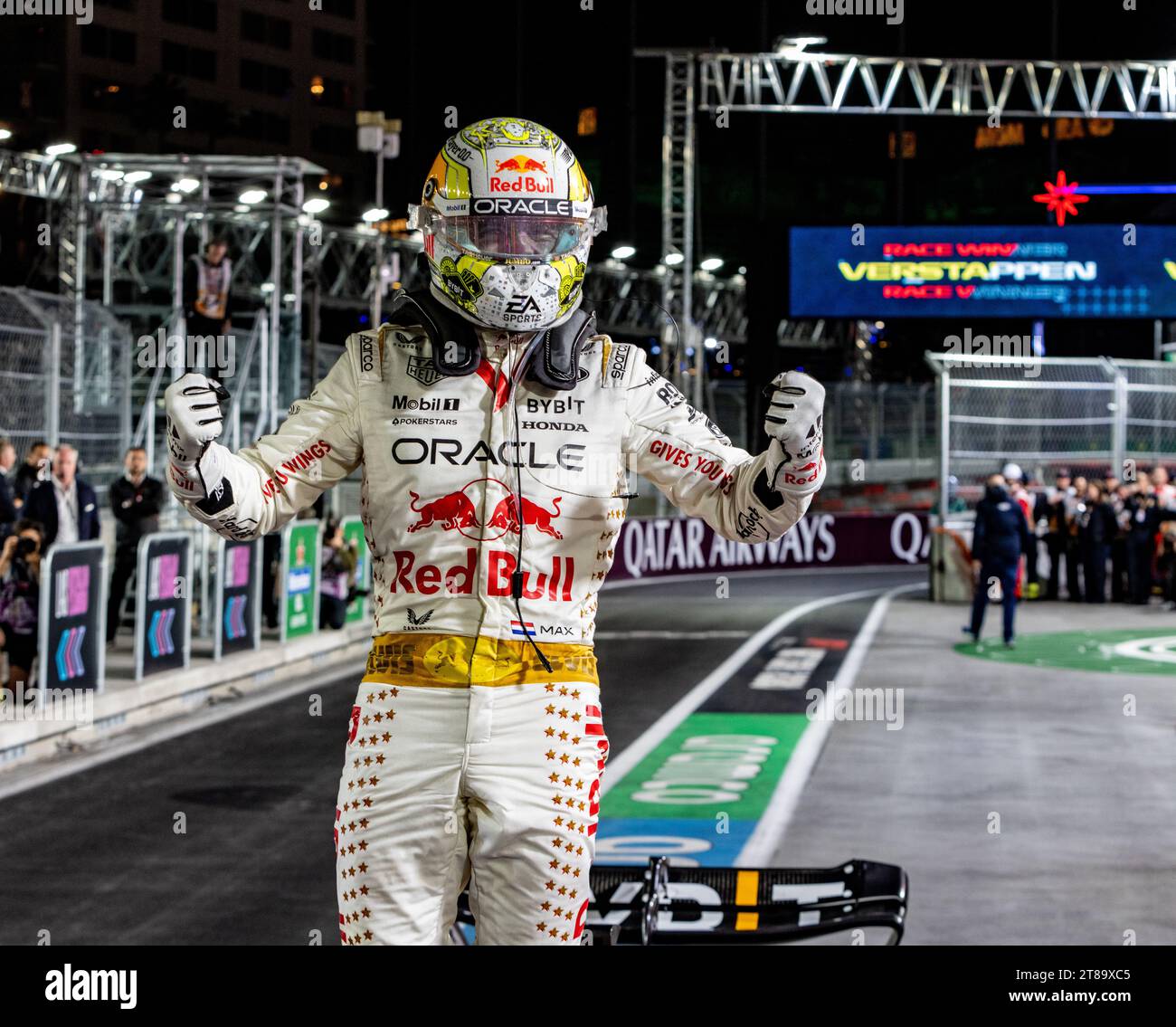 Las Vegas, Nevada - November 19th, 2023: Max Verstappen, driver of the ...