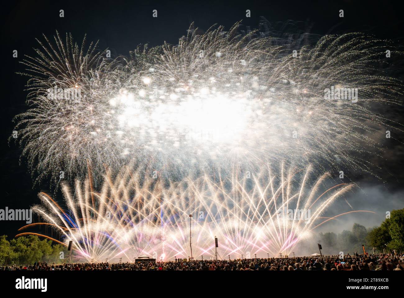Fireworks Grand Color Stock Photo - Alamy