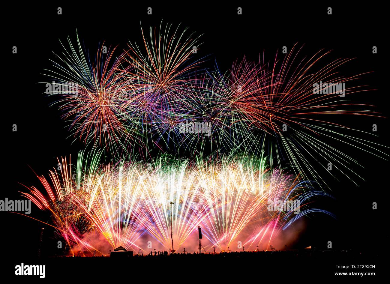 Fireworks Grand Color Stock Photo - Alamy