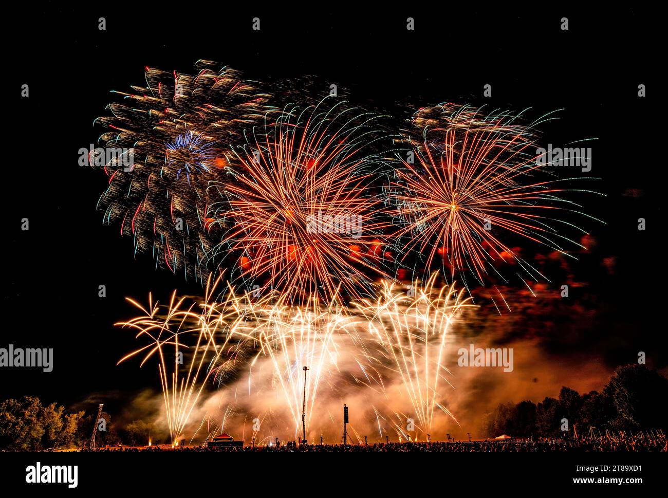 Fireworks Grand Color Stock Photo - Alamy