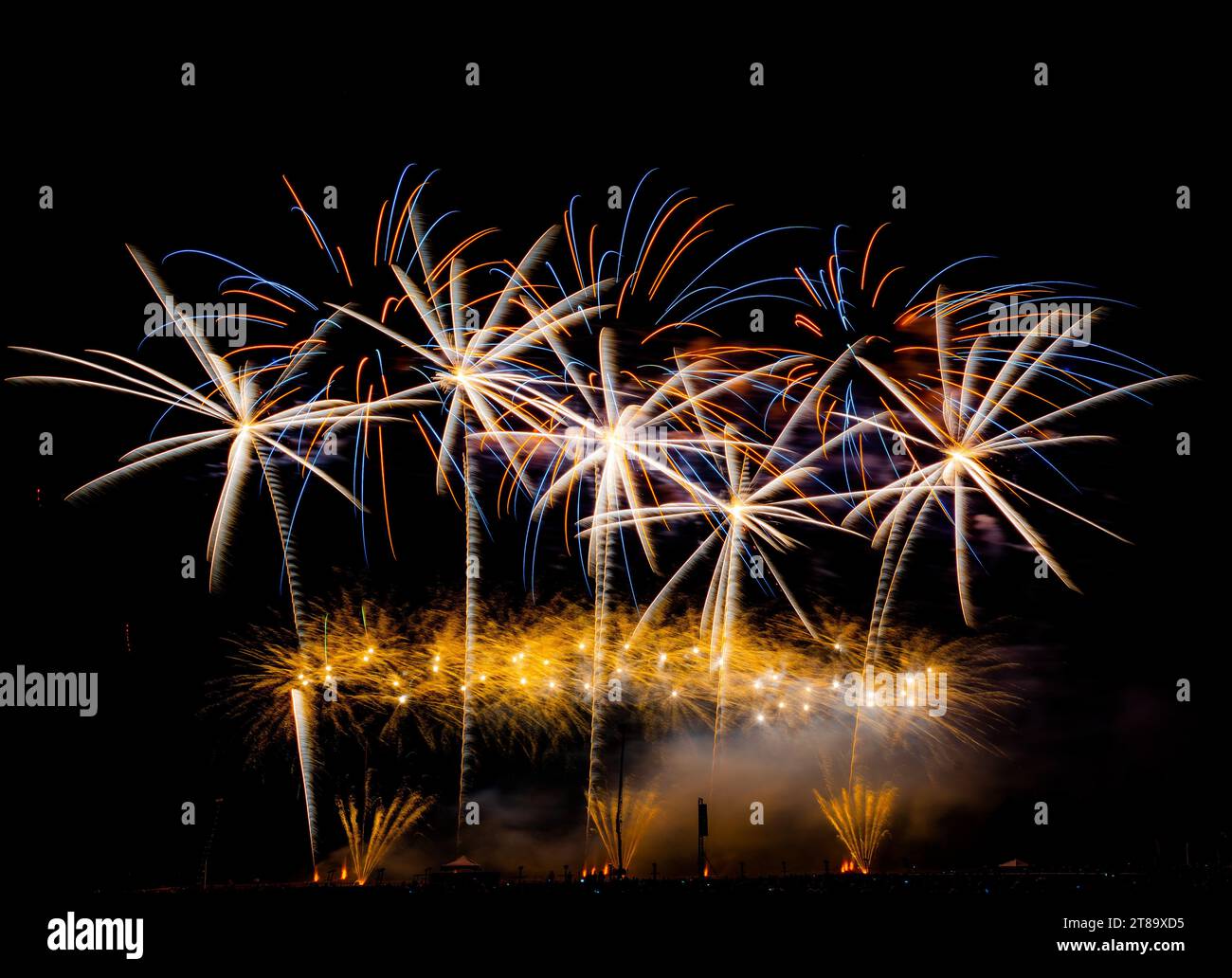 Fireworks Grand Color Stock Photo - Alamy