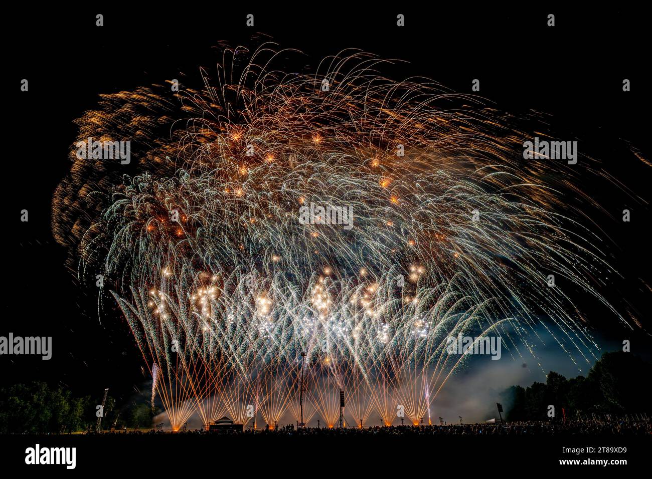 Fireworks Grand Color Stock Photo - Alamy