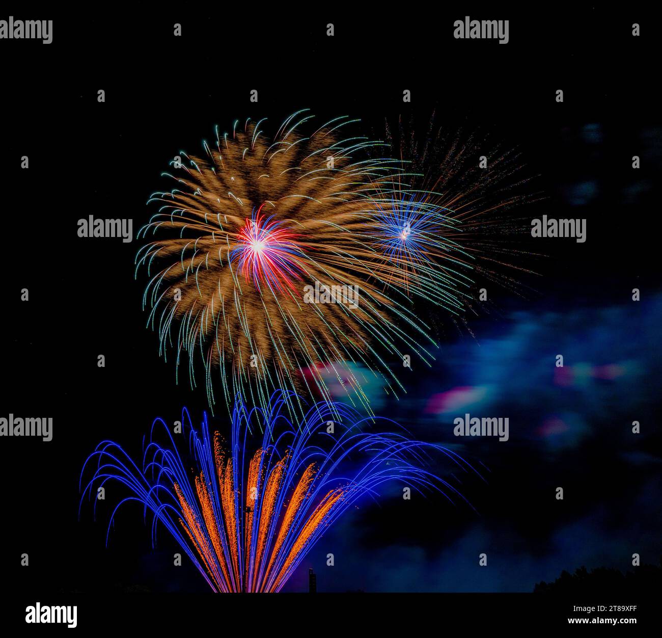 Fireworks Grand Color Stock Photo - Alamy