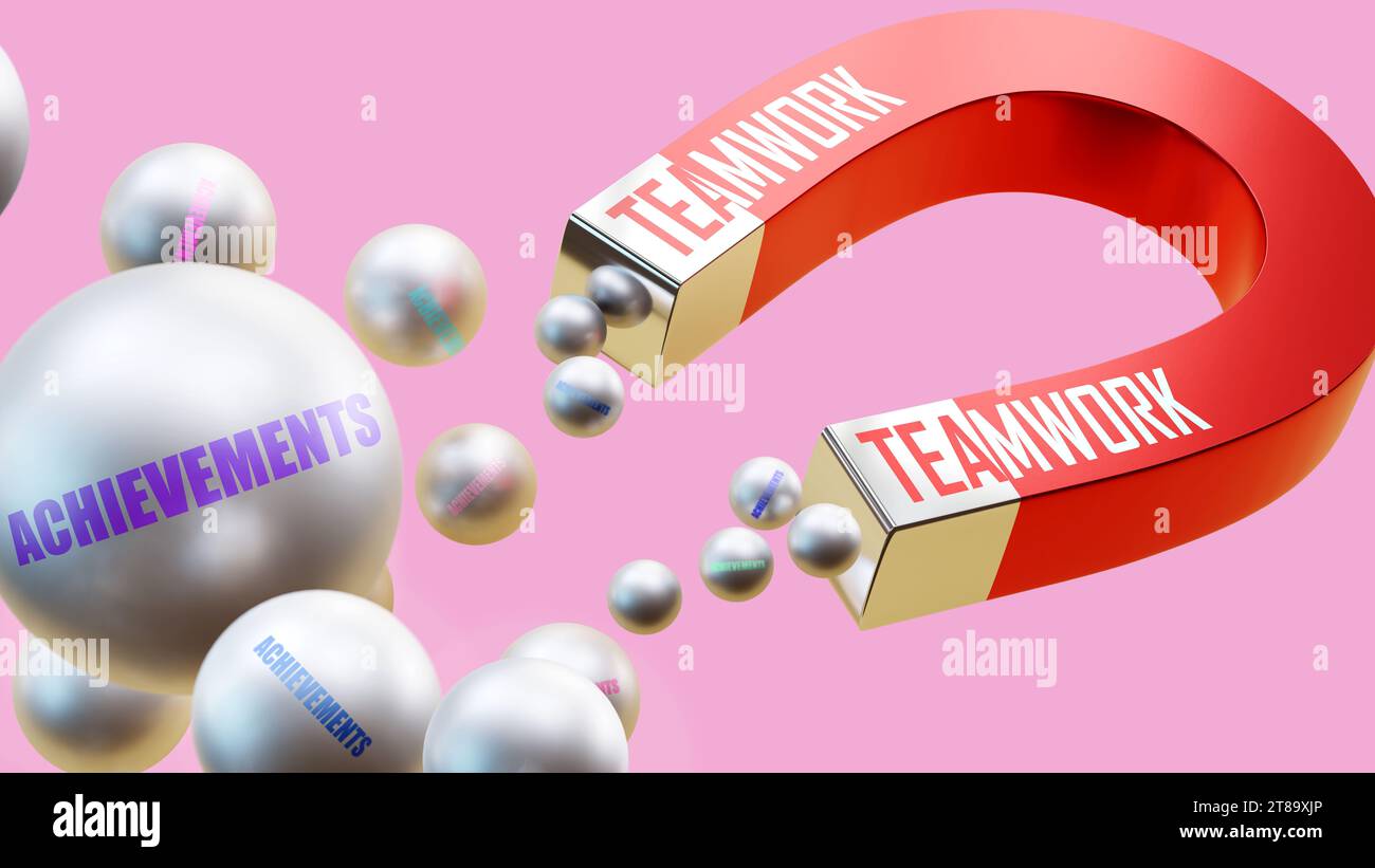 Teamwork that attracts achievements power of teamwork hi-res stock ...