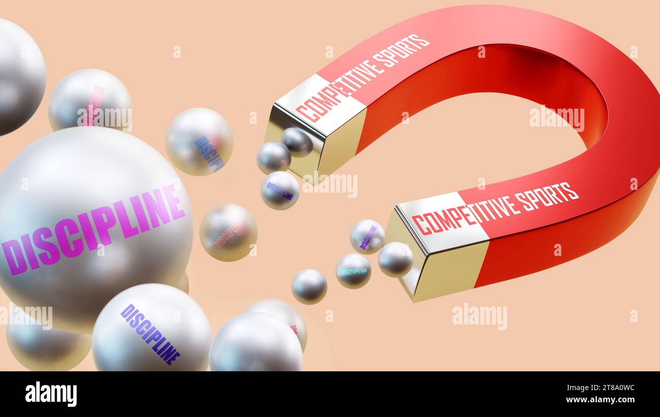 Competitive sports which brings Discipline. A magnet metaphor in which ...