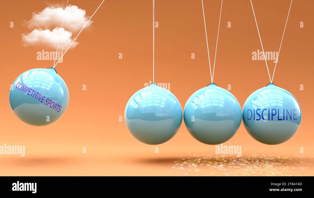 Competitive sports leads to Discipline. Cause and effect relation ...