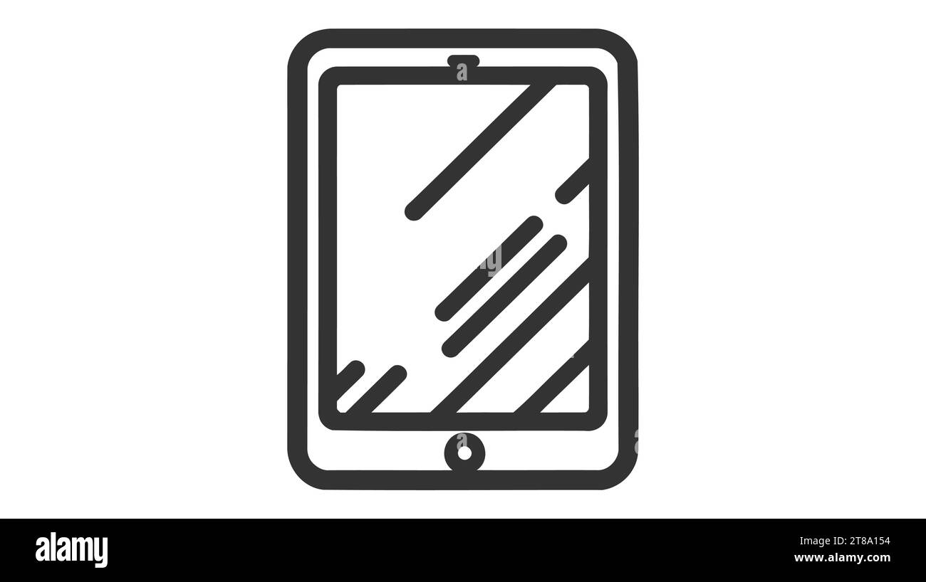 Tablet icon isolated on white background. Gadget symbol modern, simple ...