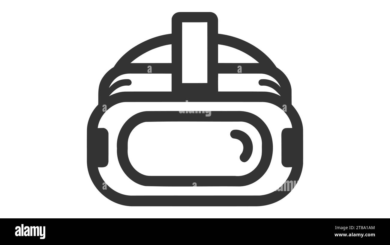 VR headset icon. Vector illustration on white background Stock Vector ...