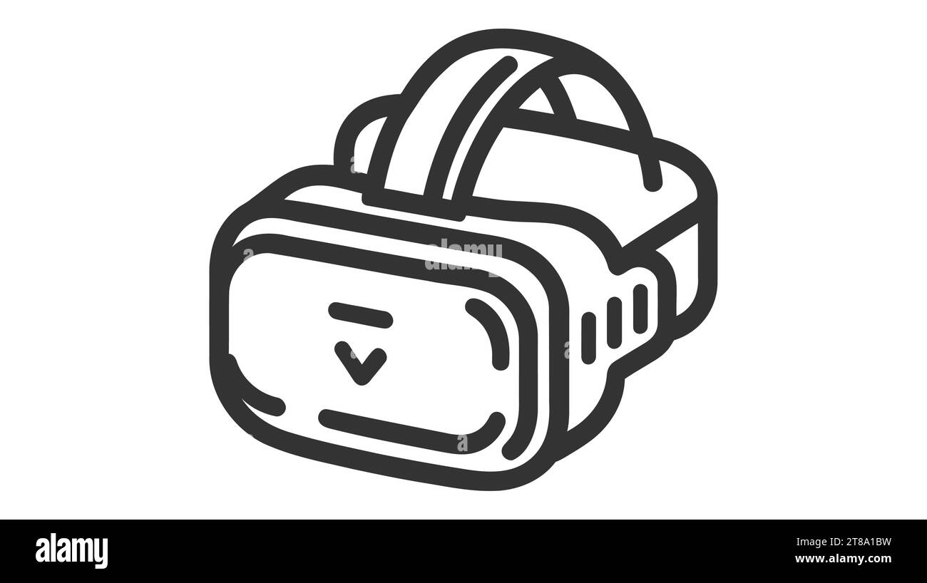 VR headset icon. Vector illustration on white background Stock Vector ...