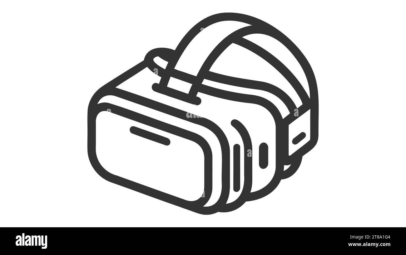 VR headset icon. Vector illustration on white background Stock Vector ...