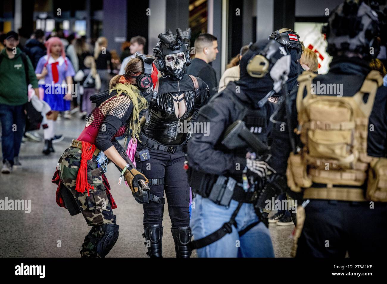 UTRECHT - Visitors in cosplay costume during the winter edition of ...