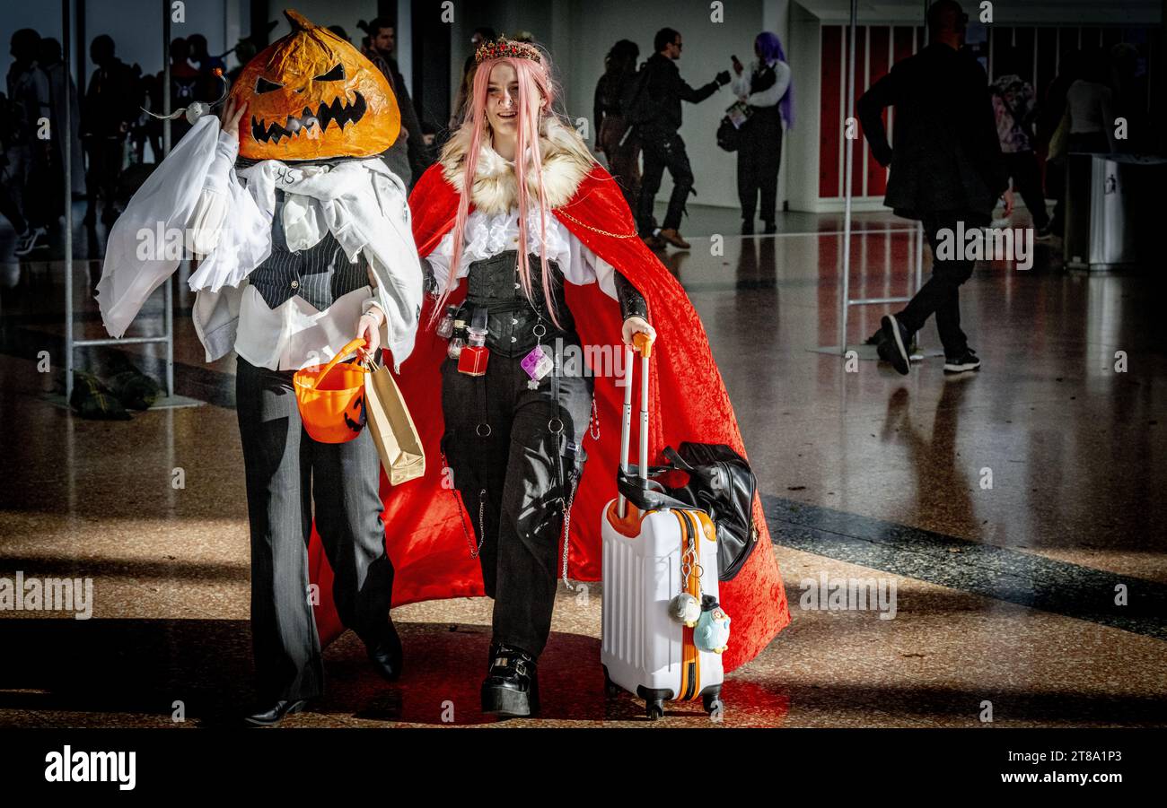 UTRECHT - Visitors in cosplay costume during the winter edition of ...