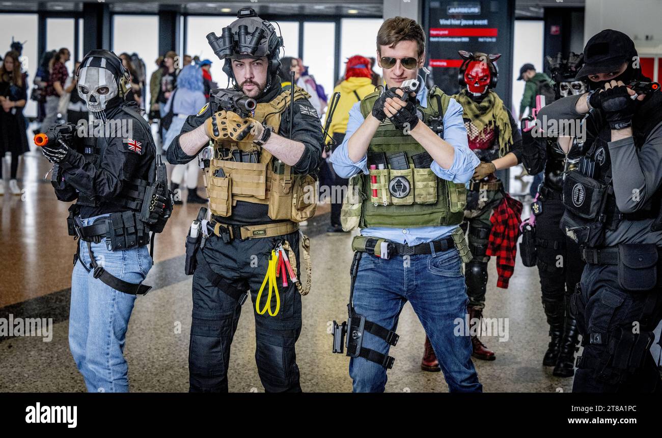 UTRECHT - Visitors in cosplay costume during the winter edition of ...