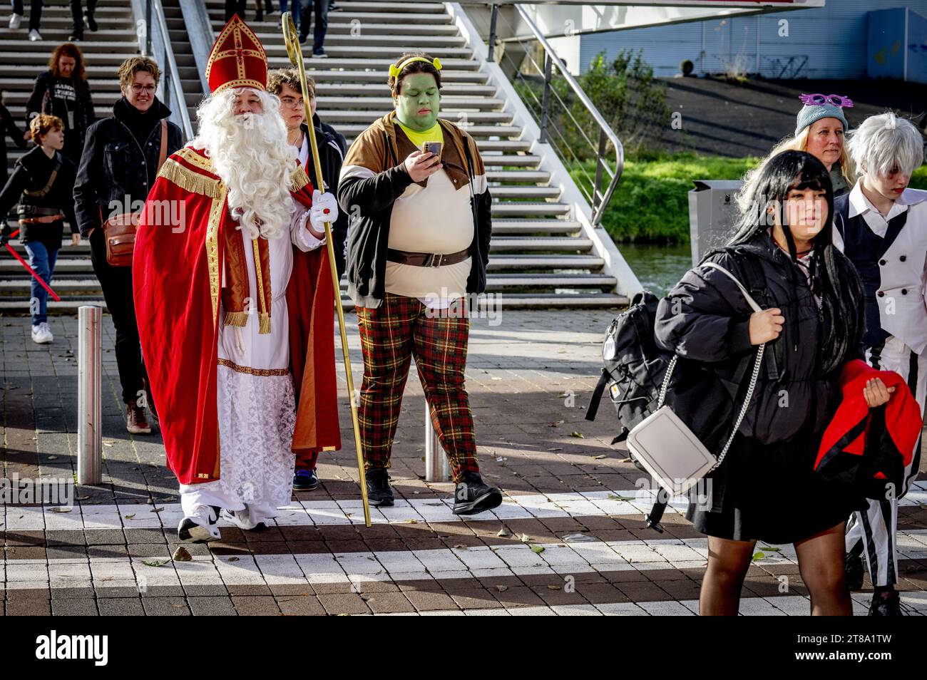 UTRECHT - Visitors in cosplay costume during the winter edition of ...