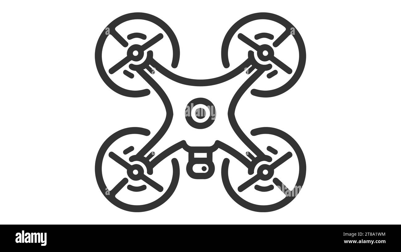 Drone concept line icon. Simple element illustration. drone concept ...