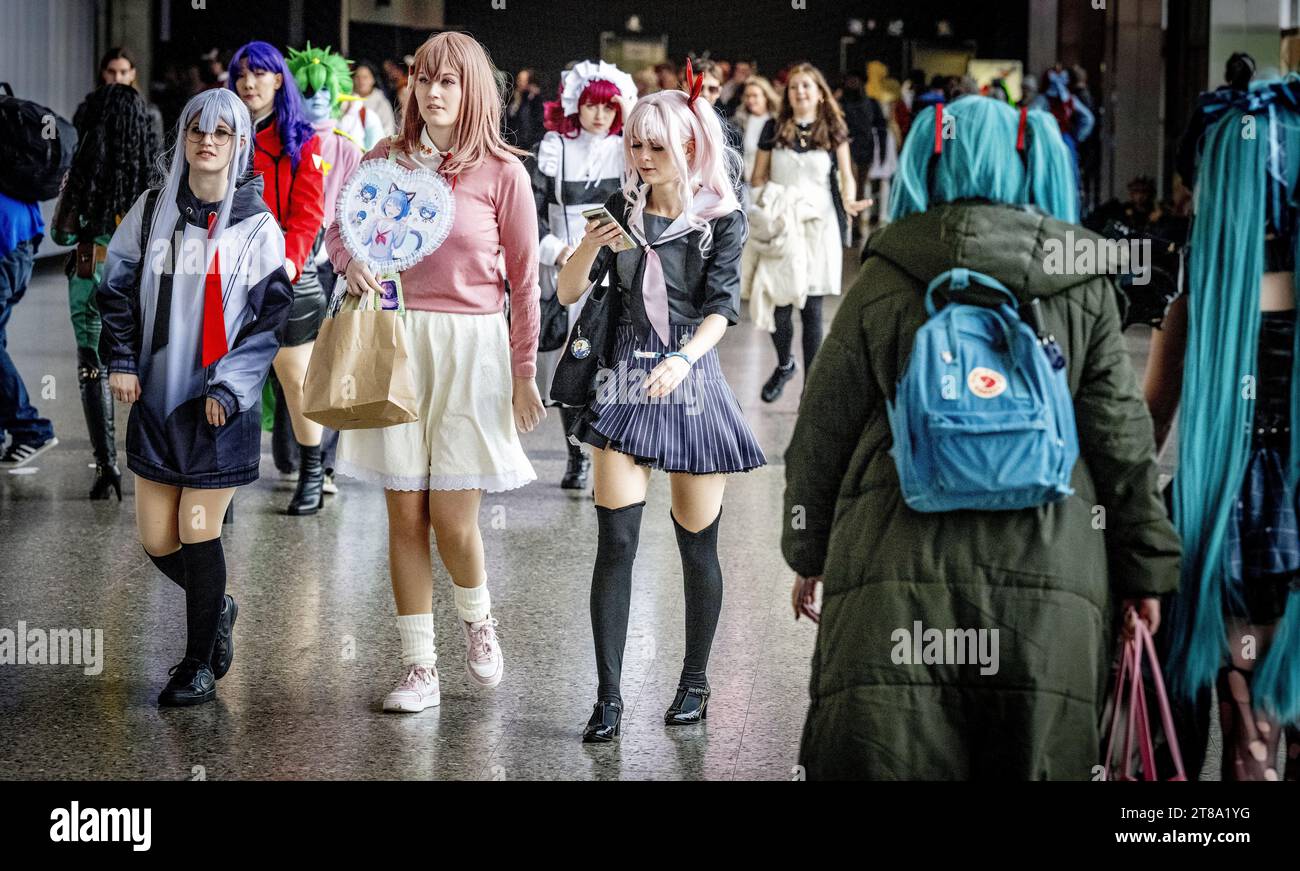 UTRECHT - Visitors in cosplay costume during the winter edition of ...