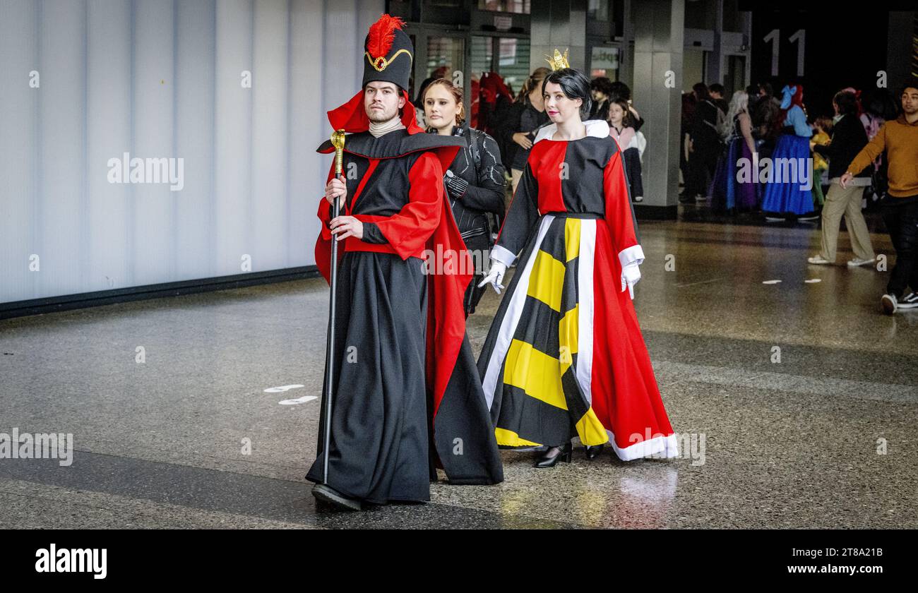 UTRECHT - Visitors in cosplay costume during the winter edition of ...