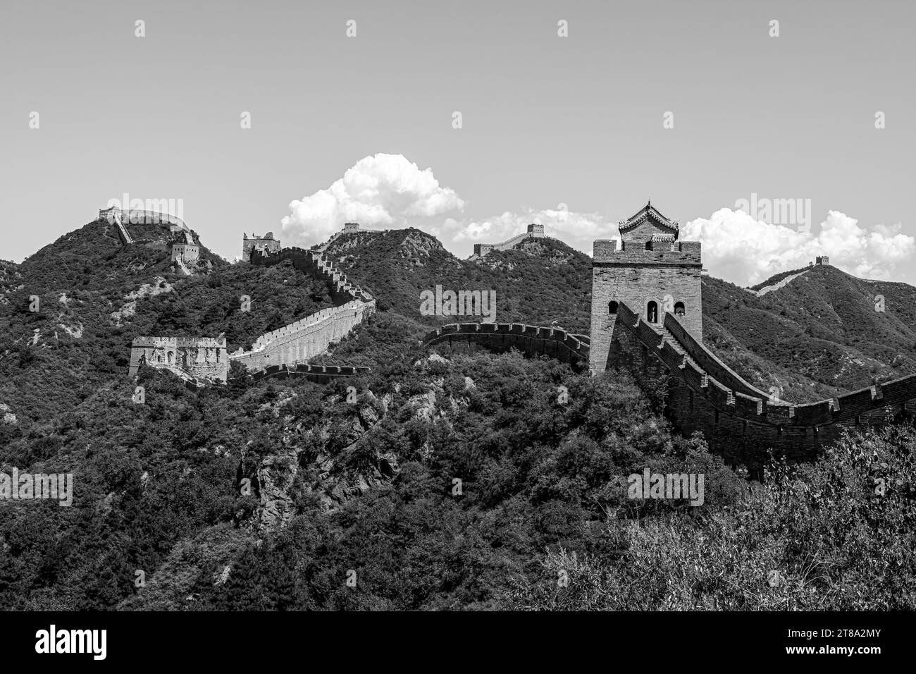 Great china wall asia Black and White Stock Photos & Images - Alamy