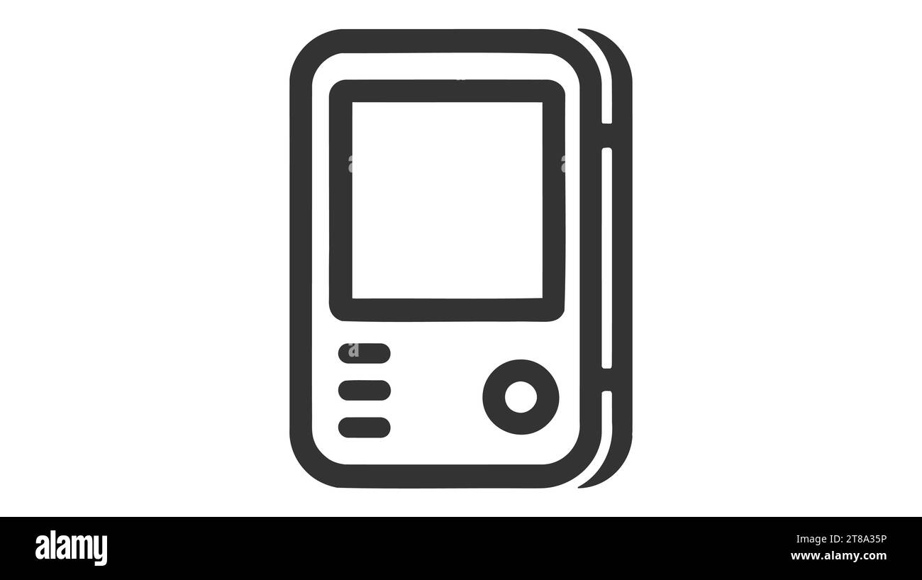 Ebook line icon, outline vector sign, linear style pictogram isolated ...