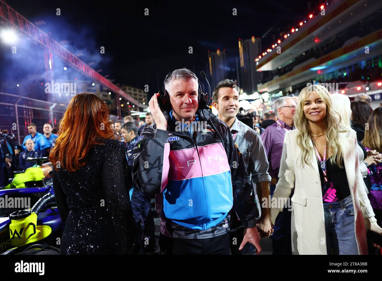 Las Vegas, USA. 18th Nov, 2023. Marc Harris (GBR) with Rob McElhenney ...