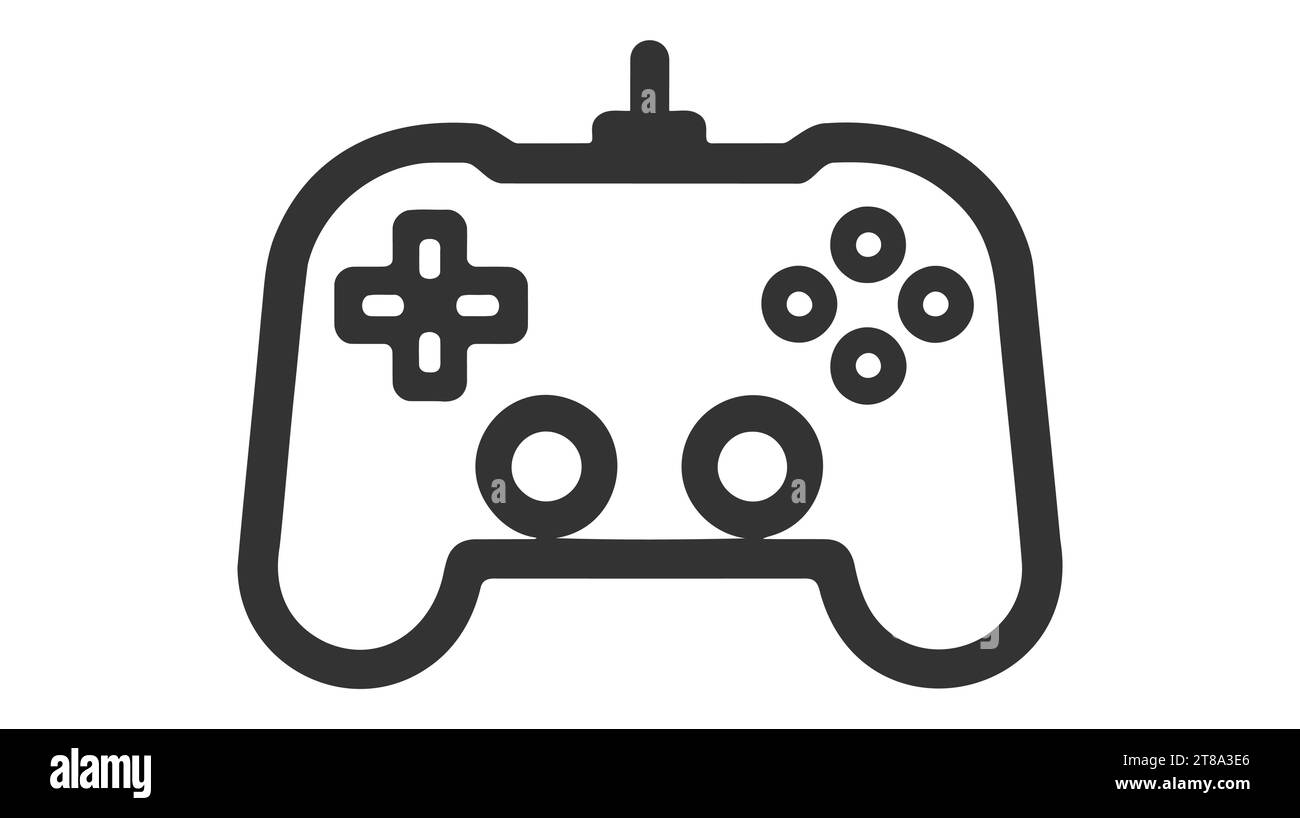 Minimal Gaming Symbol - Stream modern Games - Wireless Controller Icon ...