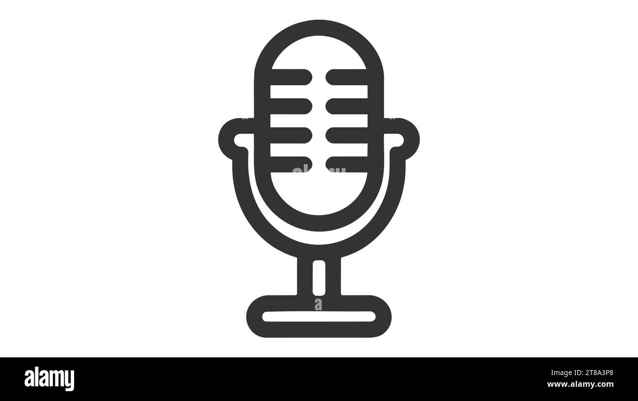 Record Microphone vector icon. The symbol microphone for web site ...