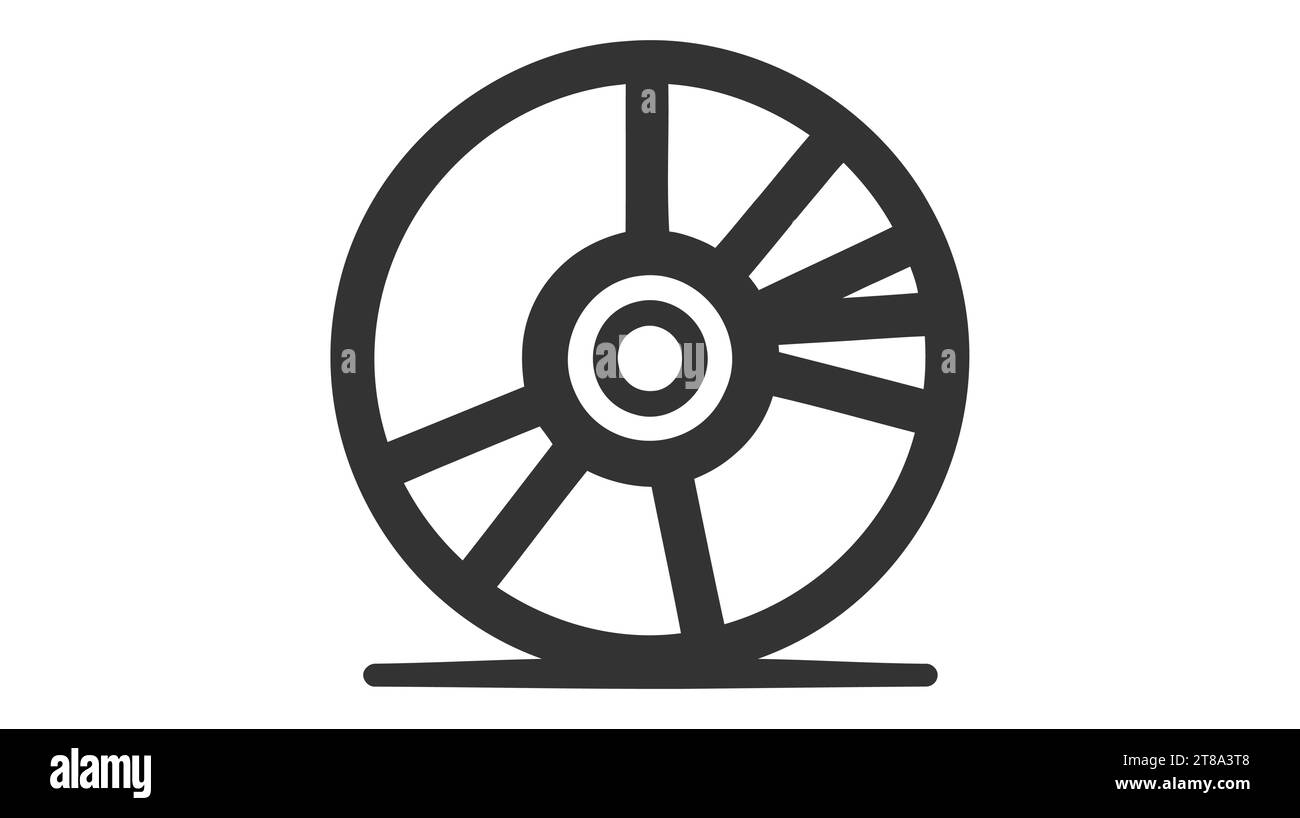 Compact Disk, Blu-ray, CD or DVD. Flat Vector Icon illustration. Simple ...