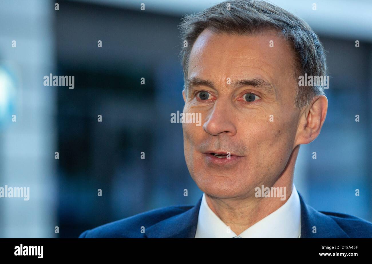 London, England, UK. 19th Nov, 2023. Chancellor of the Exchequer JEREMY ...