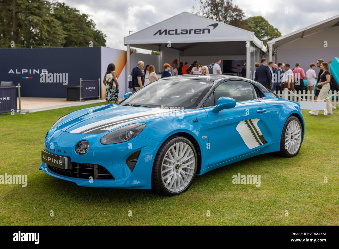 Alpine A110 San Remo 73 on display at the Salon Privé Concours d’Elégance motor show held at ...