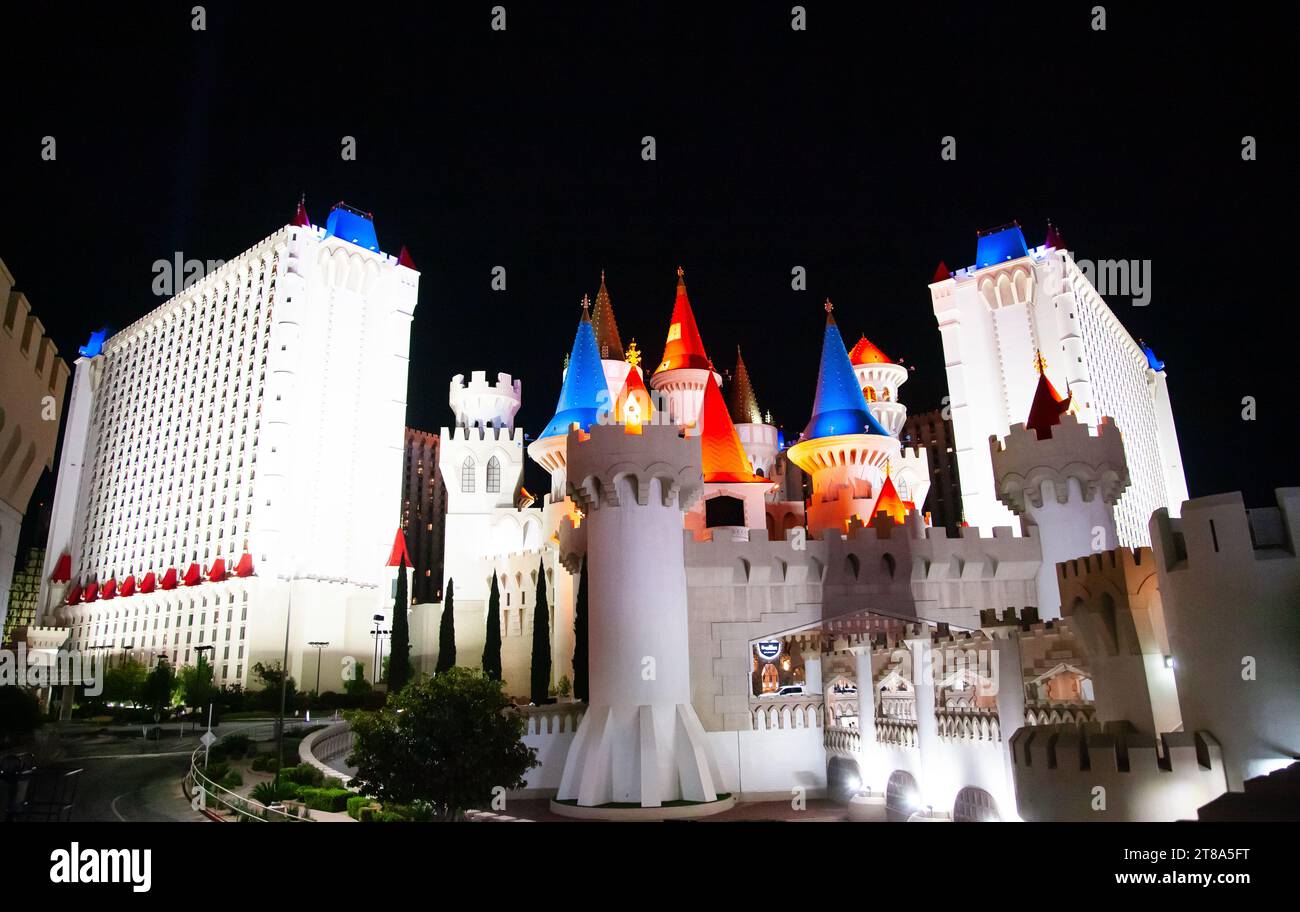 Las Vegas, Nevada, USA - November 9th, 2023: Excalibur Resort Hotel in ...