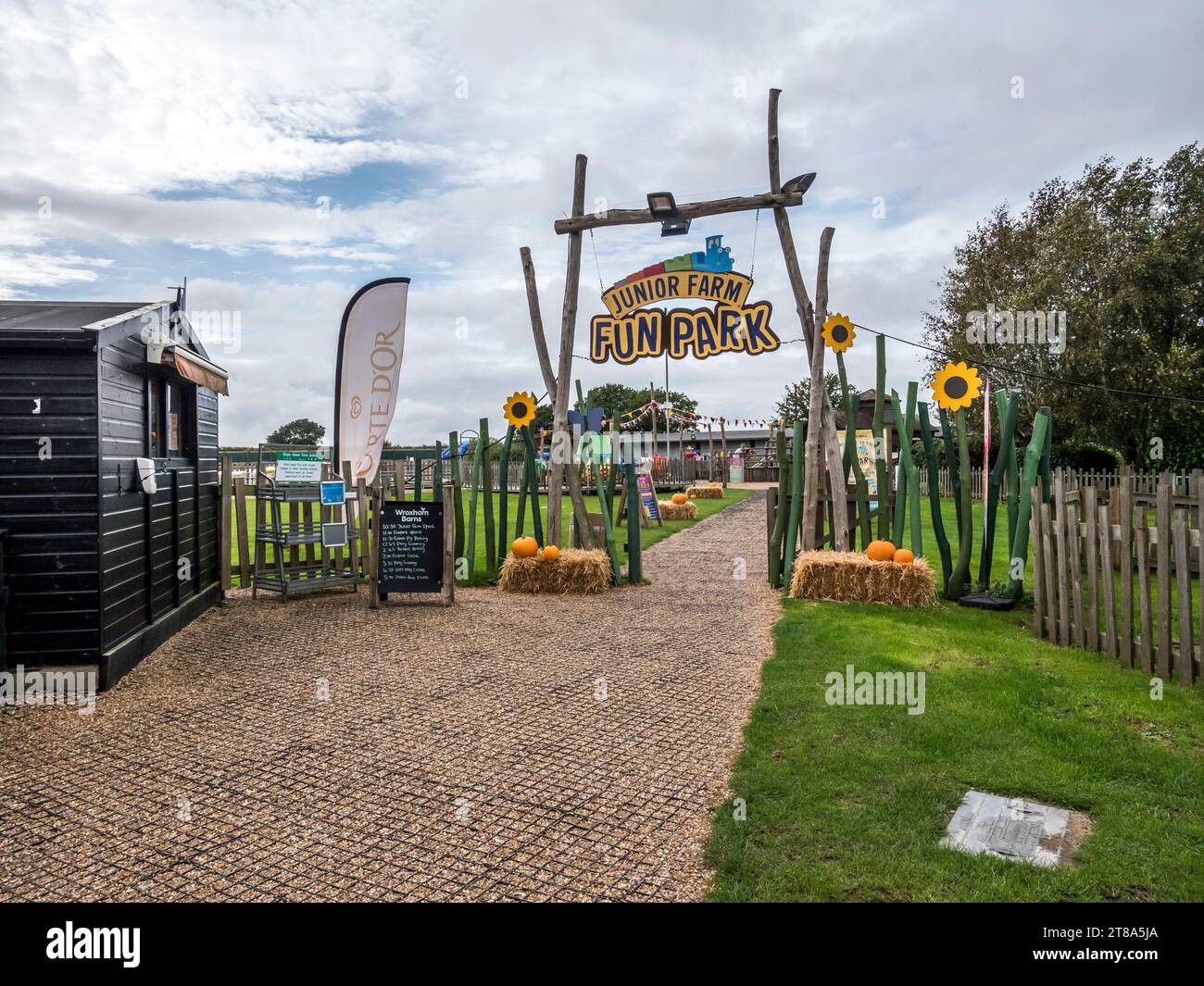The image is of Wroxham Barns junior farm and children's fun park near ...